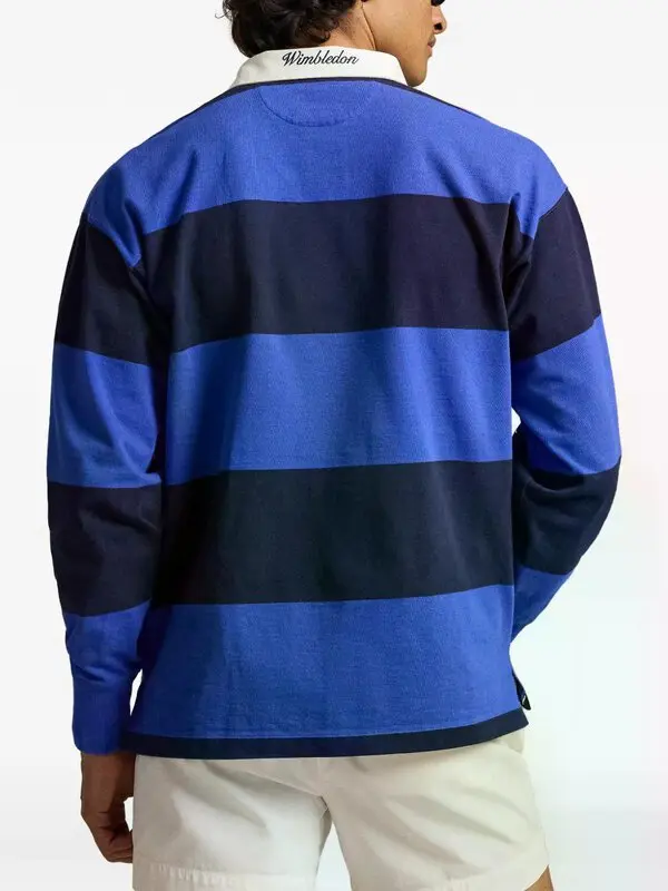 Polo Ralph Lauren Striped Embroidered Rugby Polo Shirt
