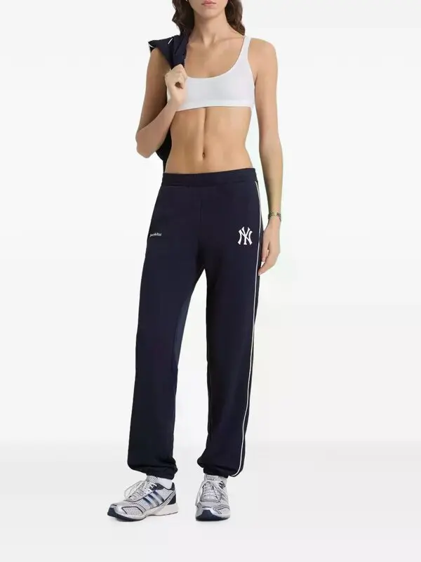SPORTY & RICH Heritage Yankees Elio Piping Track Pants - Blue