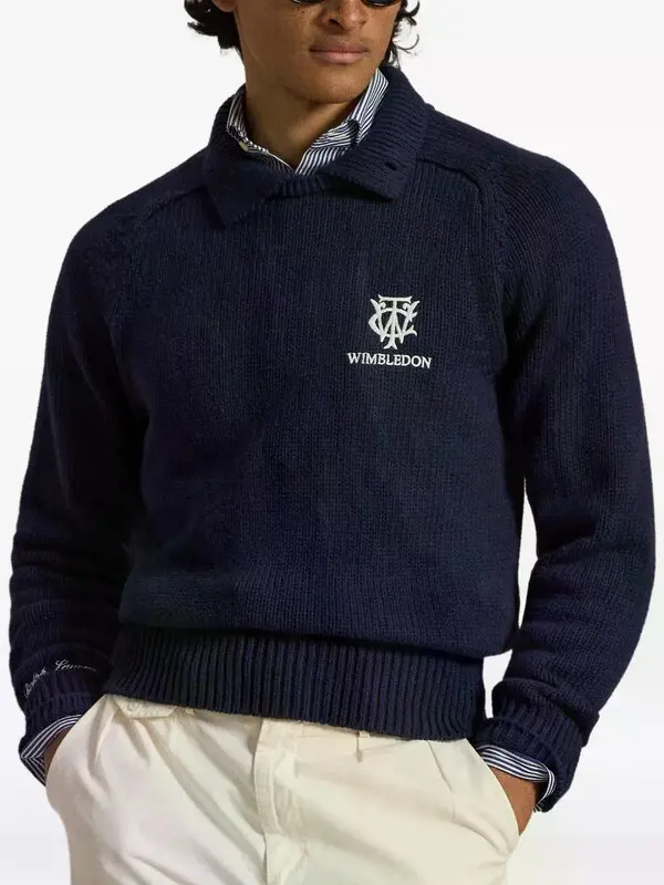 Polo Ralph Lauren Embroidered Cotton Polo Sweater