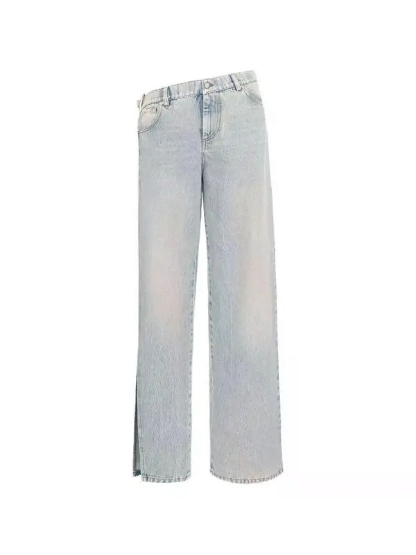 SEEN USERS Open-cut Buckled Jeans - Blue