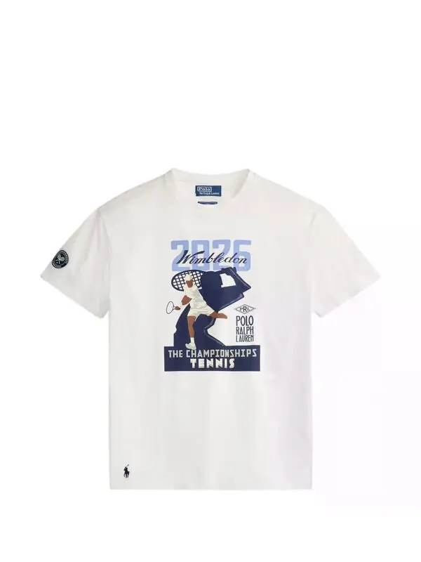 Polo Ralph Lauren Australian Open Graphic Print Short-sleeve T-shirt - White