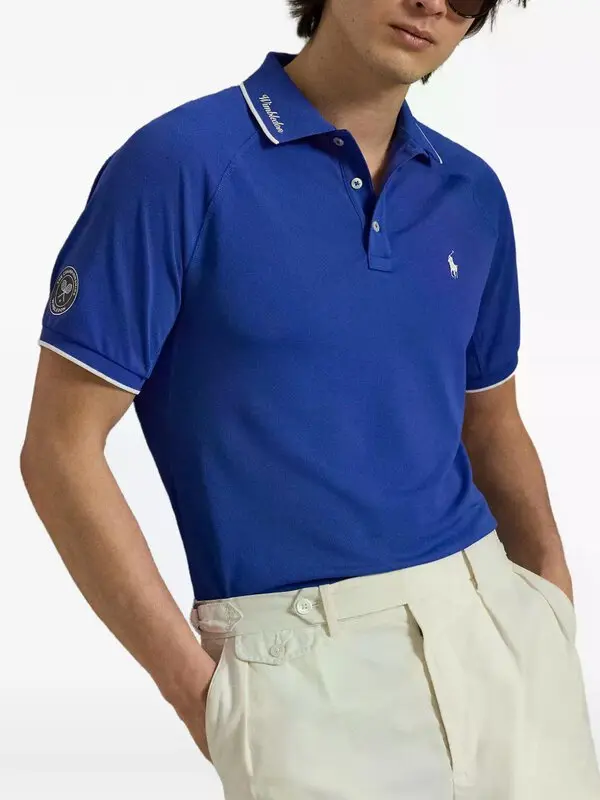 Polo Ralph Lauren Striped-trim Logo Polo Shirt