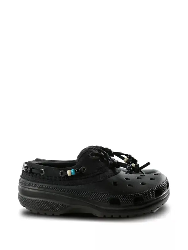 CROCS Classic Luxe Beaded Clogs - Black