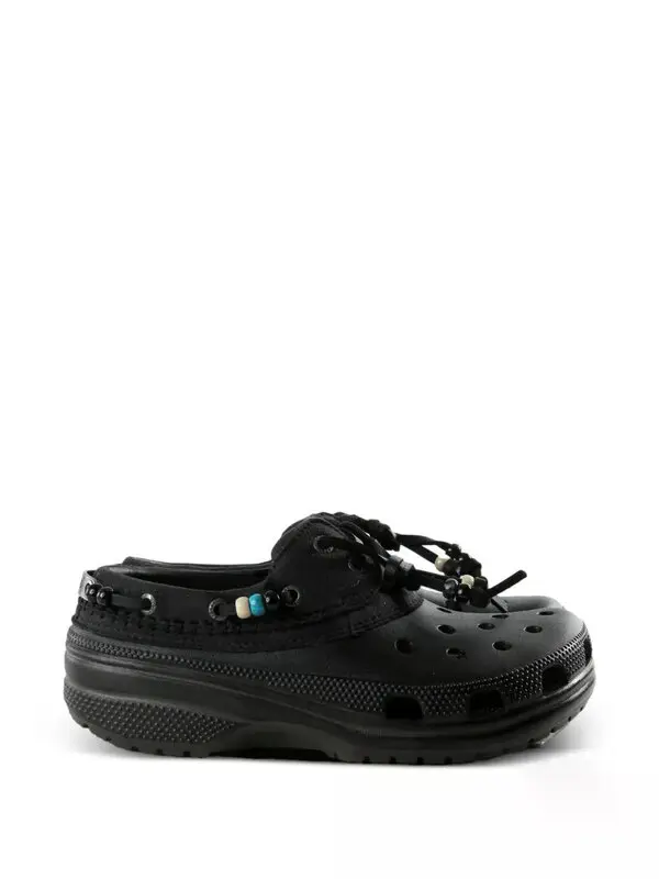 CROCS Classic Luxe Beaded Clogs - Black