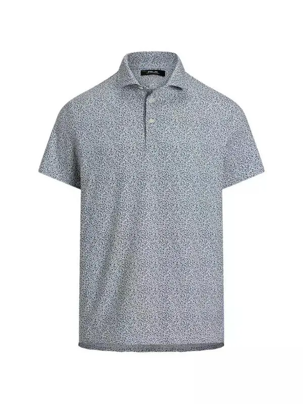 Rlx Ralph Lauren Leaf-print Short-sleeve Polo Shirt - Blue