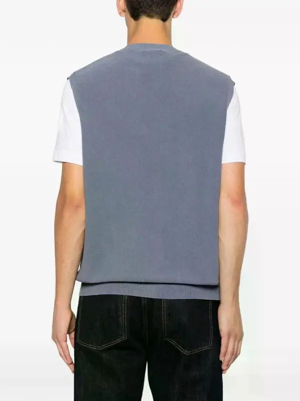 GRAN SASSO V-neck Button-up Vest