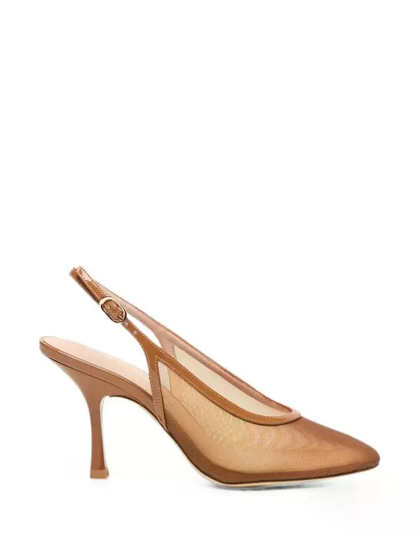 STUART WEITZMAN Bareita Tall Slingback Pumps - Brown