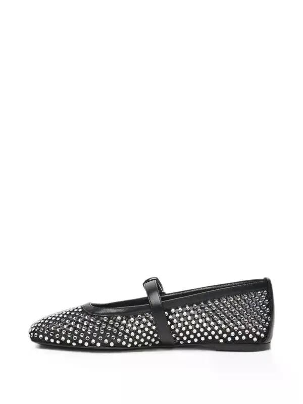 STUART WEITZMAN Embellished Mesh Ballet Flats