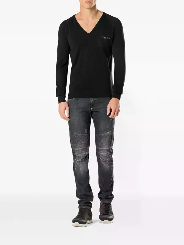 Philipp Plein V-neck Pocket Pullover