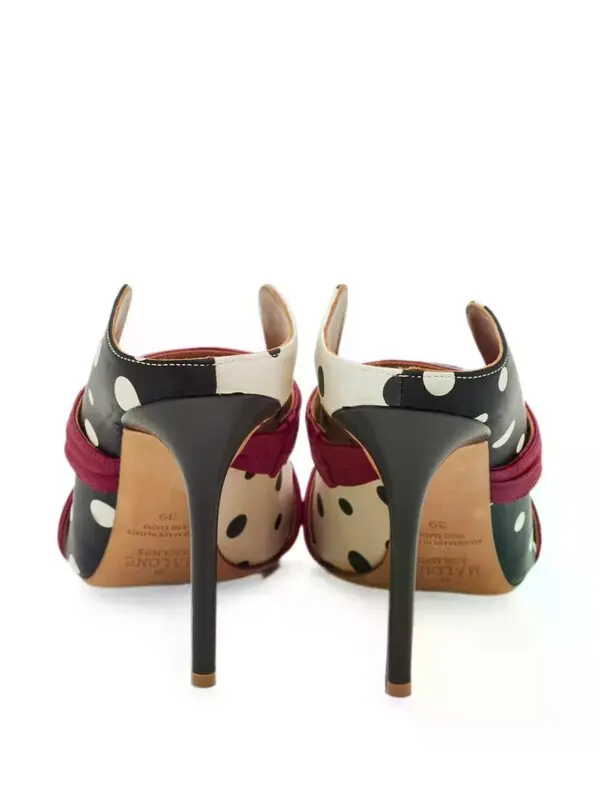 MALONE SOULIERS Maureen Polka-dot Heeled Mules