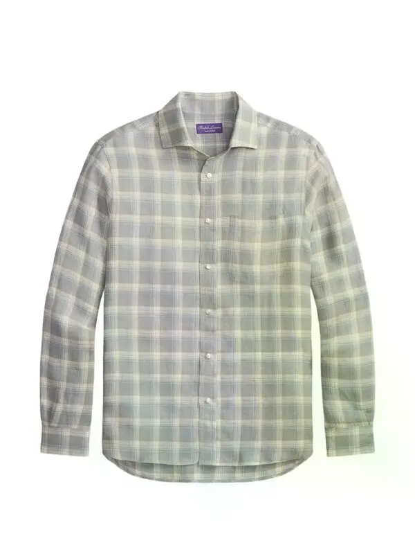 Ralph Lauren Purple Label Plaid Twill Shirt