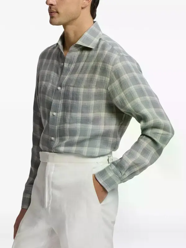 Ralph Lauren Purple Label Plaid Twill Shirt