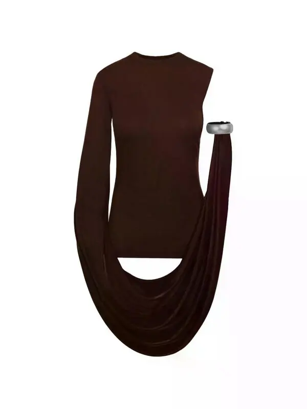 SEEN USERS Iconic Bracelet One-shoulder Top - Brown