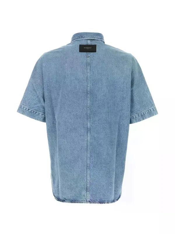 Givenchy Short-sleeve Denim Shirt - Blue