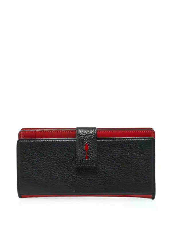 CHRISTIAN LOUBOUTIN Paloma Leather Wallet - Black