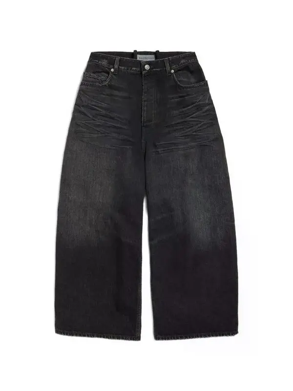 Balenciaga Faded Effect Distressed Finish Jeans