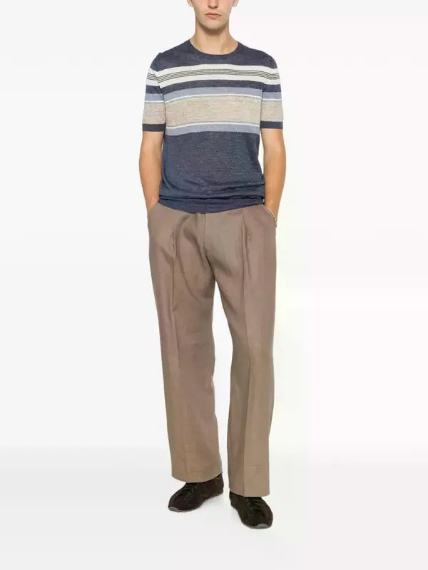 GRAN SASSO Horizontal-stripe T-shirt