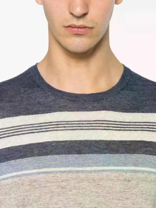 GRAN SASSO Horizontal-stripe T-shirt