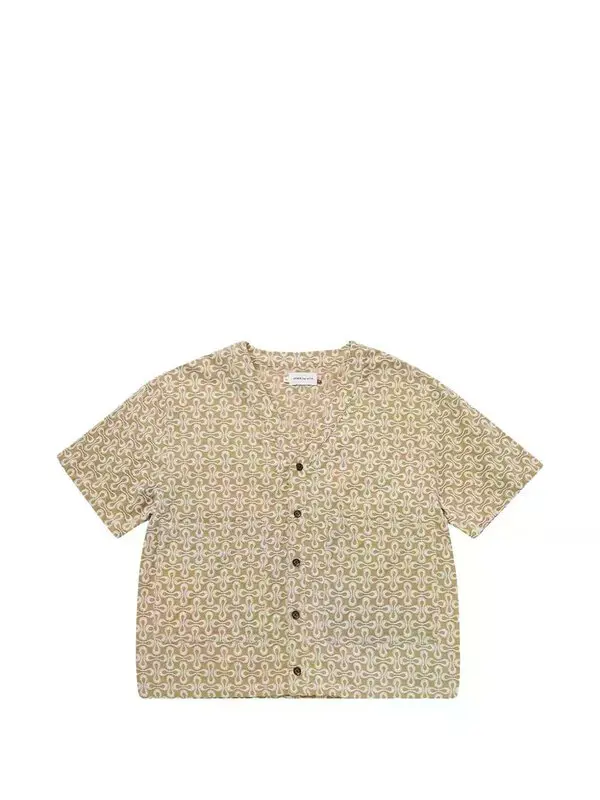 HONOR THE GIFT Infinity Pattern-jacquard Shirt - Neutrals