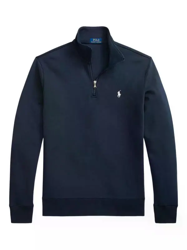 Polo Ralph Lauren Quarter-zip Embroidered Sweatshirt - Blue