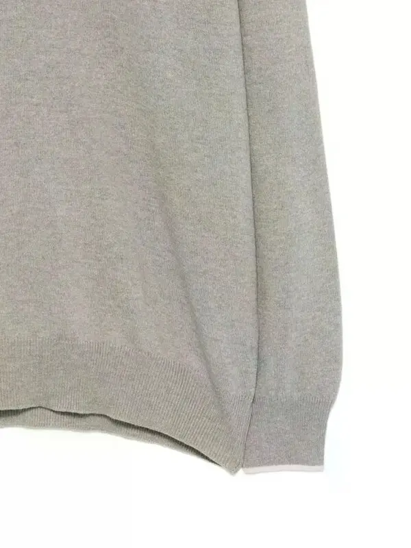 GRAN SASSO Wool Quarter-zip Jumper With Contrast Trim