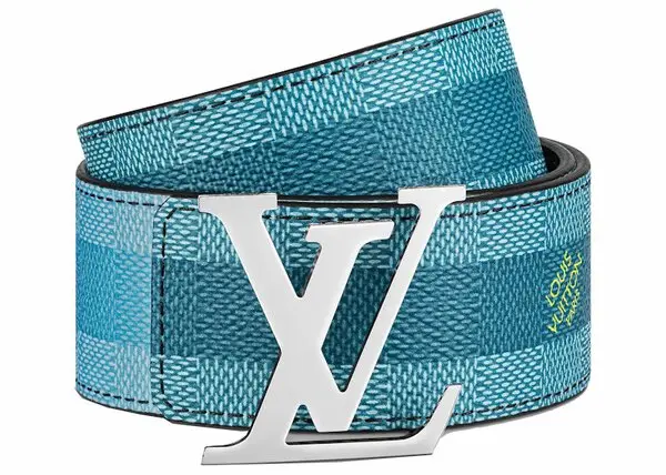 LOUIS VUITTON Intiales Damier Stripes 40mm Reversible Belt