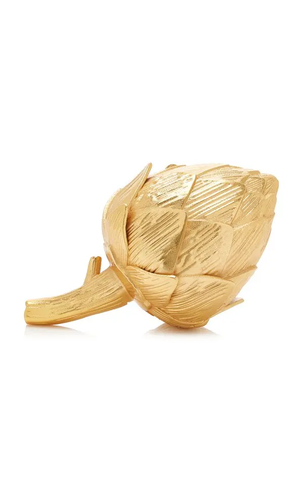 Simkhai Isabella Artichoke Metal Clutch - Gold