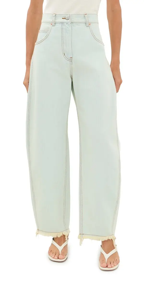 Rachel Comey Keenan Wide Leg Denim Pants - Bleached