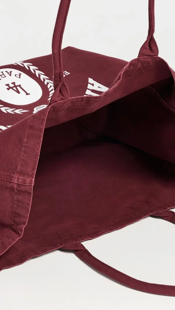 ANINE BING Leo Canvas Collegiate Tote Bag