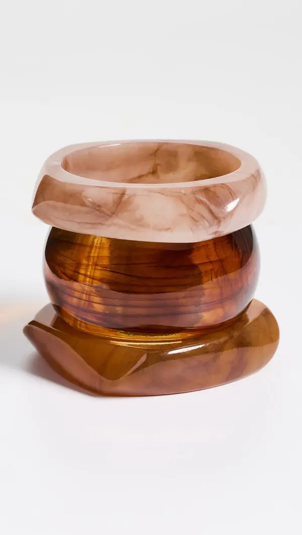 ADINA EDEN Resin Bangle Combo Set