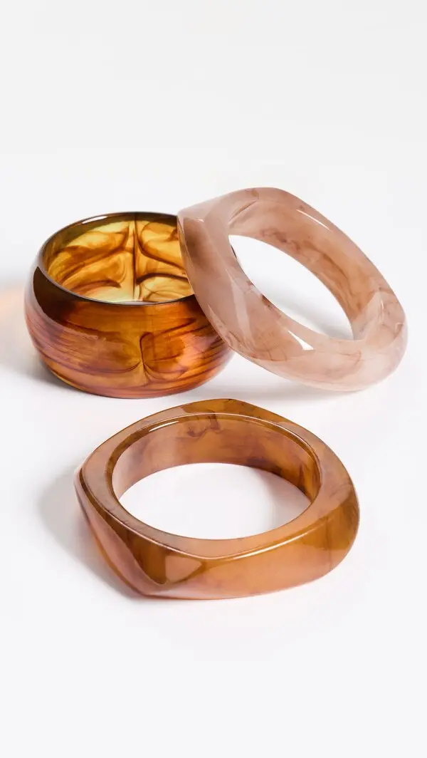 ADINA EDEN Resin Bangle Combo Set