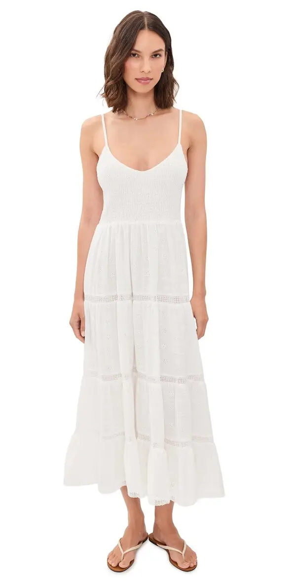 Z Supply Behati Eyelet Maxi Dress - White