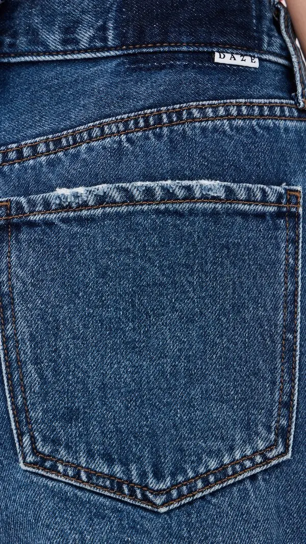 DAZE Crossroads Loose Denim Shorts