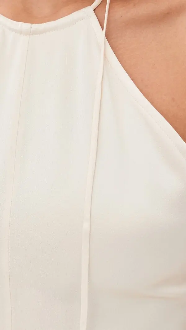 Victoria Beckham Halter Neck Draped Dress