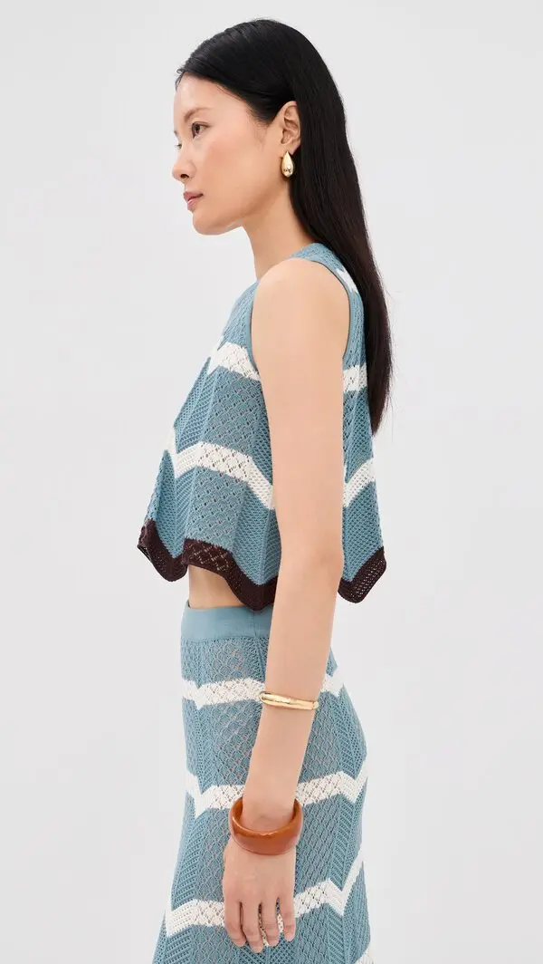 La DoubleJ Chevron Top