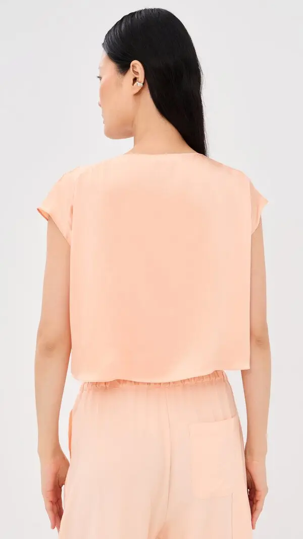 Sablyn Kerra Lace Cut Silk Tee