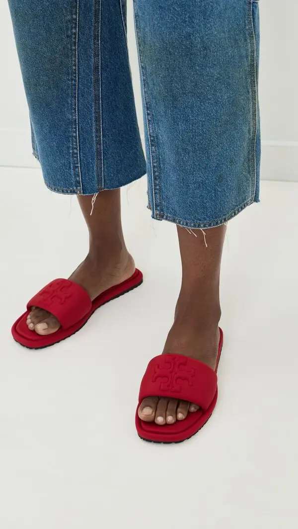 Tory Burch Double T Sport Slides