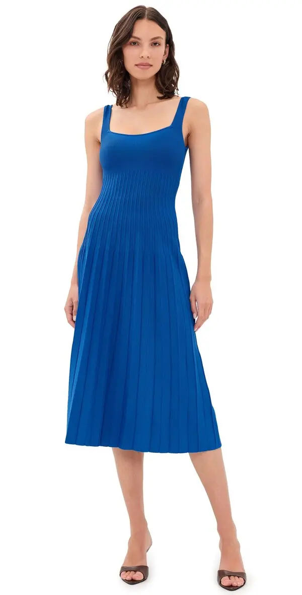 Staud Ellison Dress - Cobalt