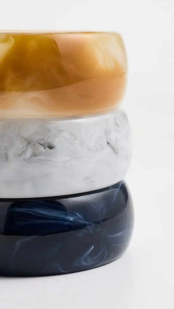 ADINA EDEN Resin Bangle Trio Set