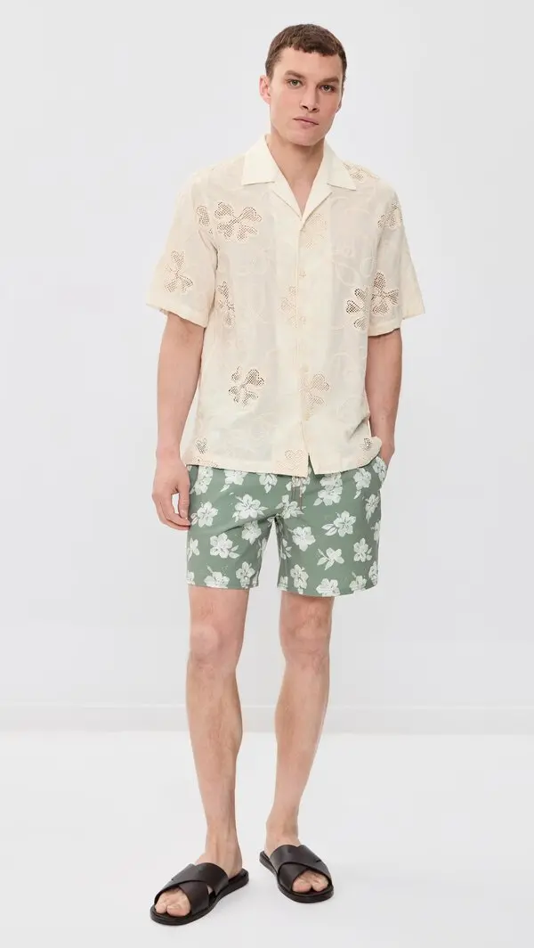 KATIN Stamps Volley Swim Trunks 7