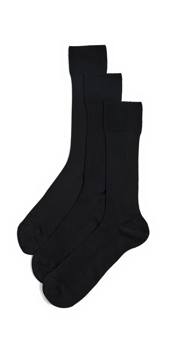 Nn07 Cotton Ribbed Socks 3-pack