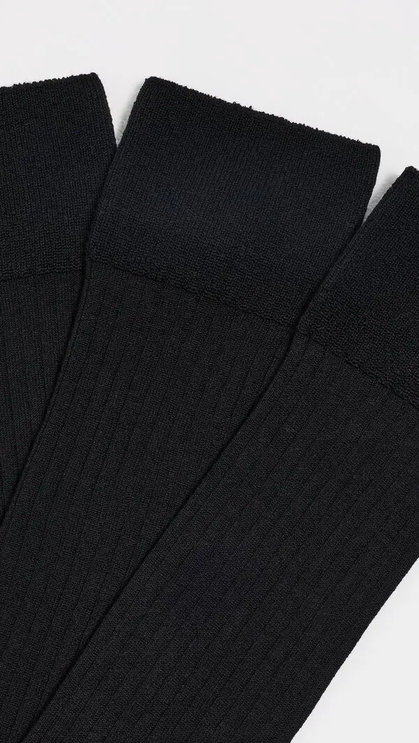 Nn07 Cotton Ribbed Socks 3-pack