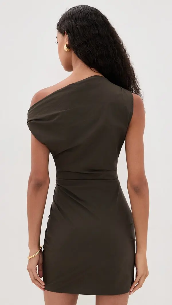 Ba&sh Osiris Dress With Gold-tone Hardware And Ruching