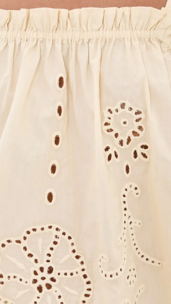 APIECE APART Embroidered Cami Top
