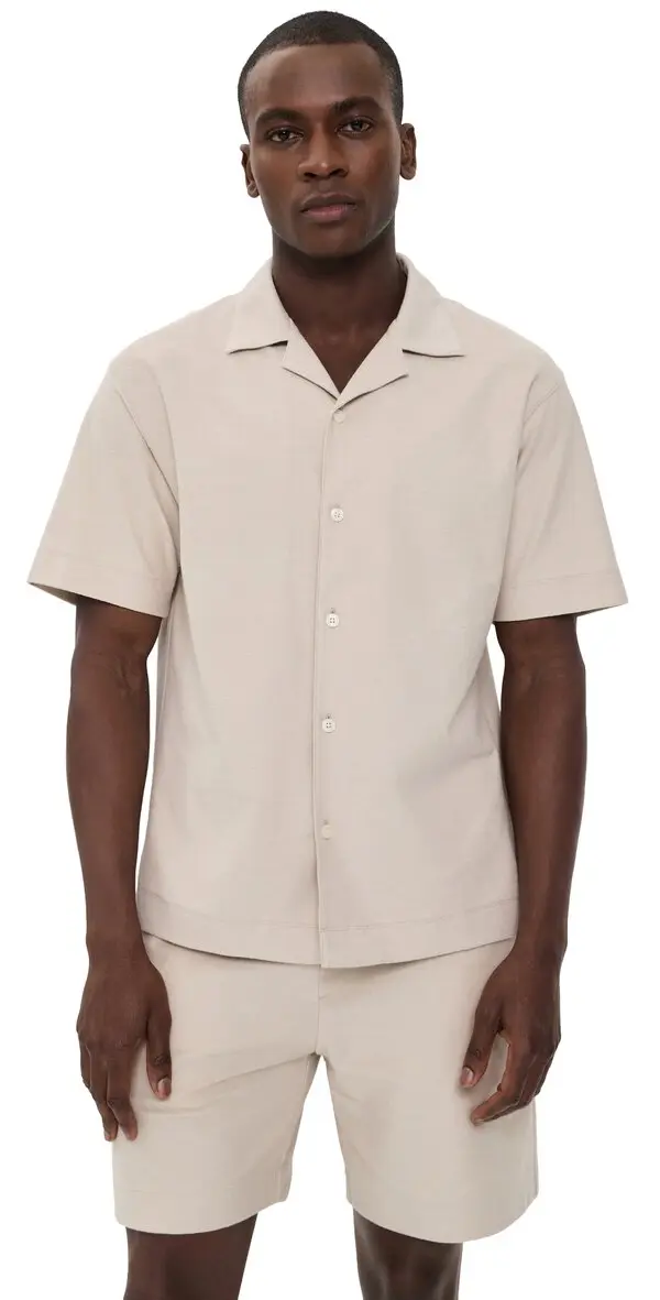 Theory Soft Terry Collar Shirt
