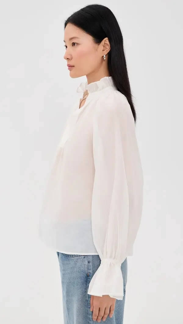 Polo Ralph Lauren Cotton-silk Organdy Blouse