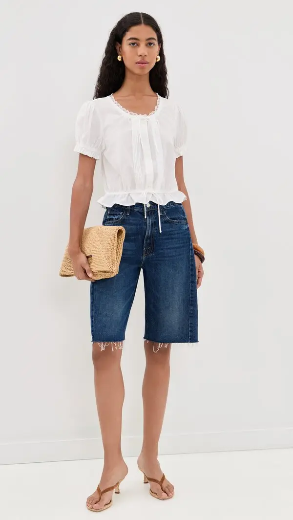 MOTHER The Love Letter Puff Blouse