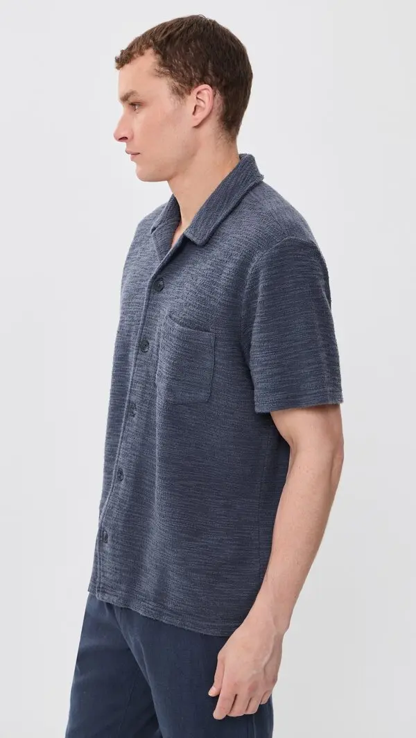 Marine Layer Cam Jacquard Resort Shirt