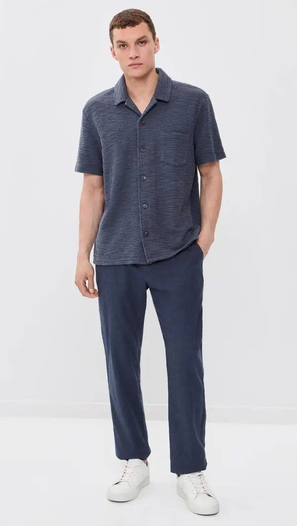 Marine Layer Cam Jacquard Resort Shirt