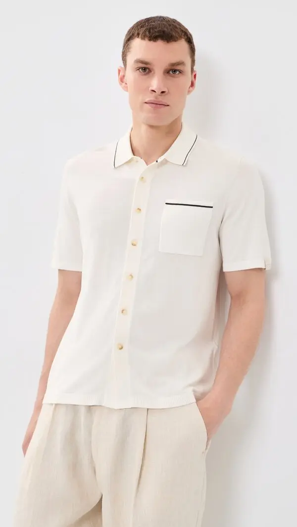 Rag & Bone Conrad Silk Blend Dalton Shirt